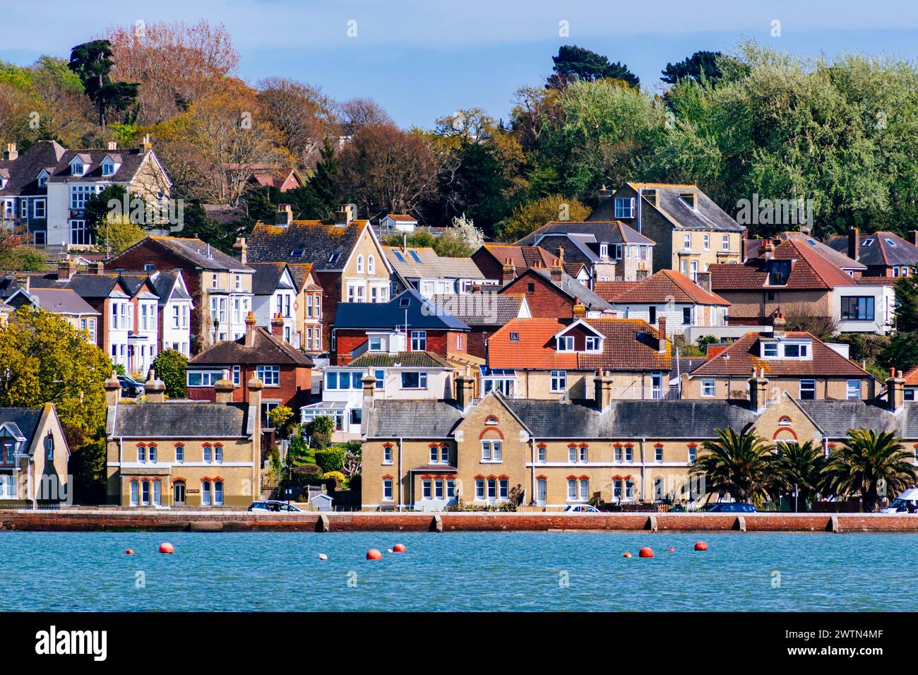 Residential houses. East Cowes,Isle of Wight, England, United Kingdom ...