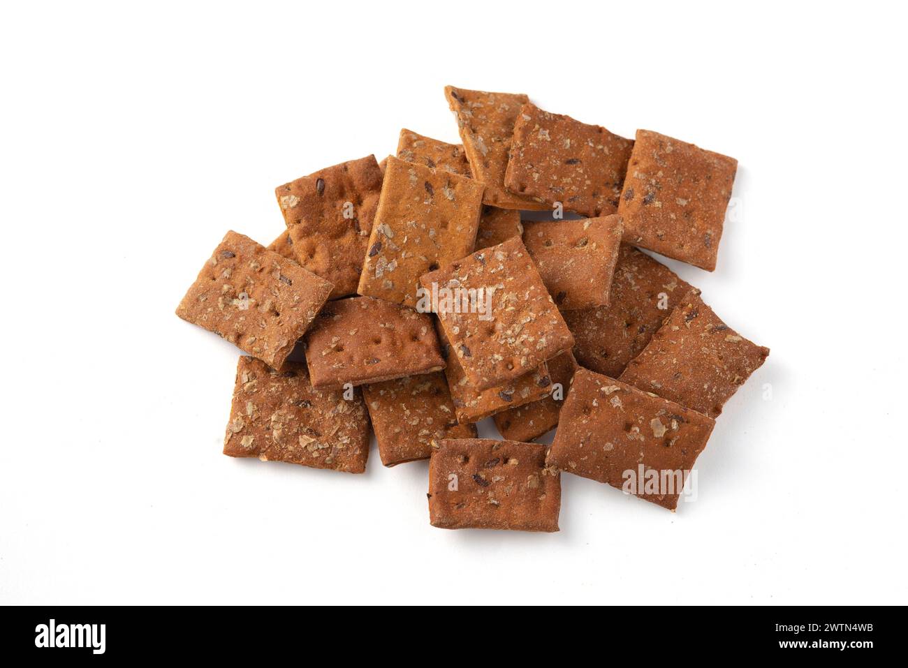 Set tasty crispy crackers Cut Out Stock Images & Pictures - Alamy