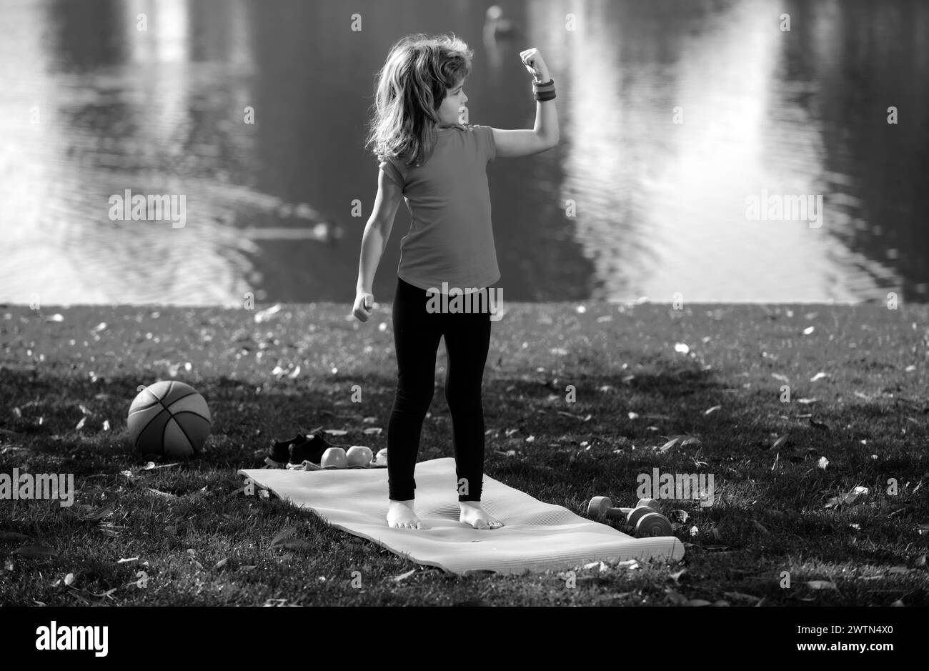 Fitness child. Active healthy life for children. Sport and kids ...