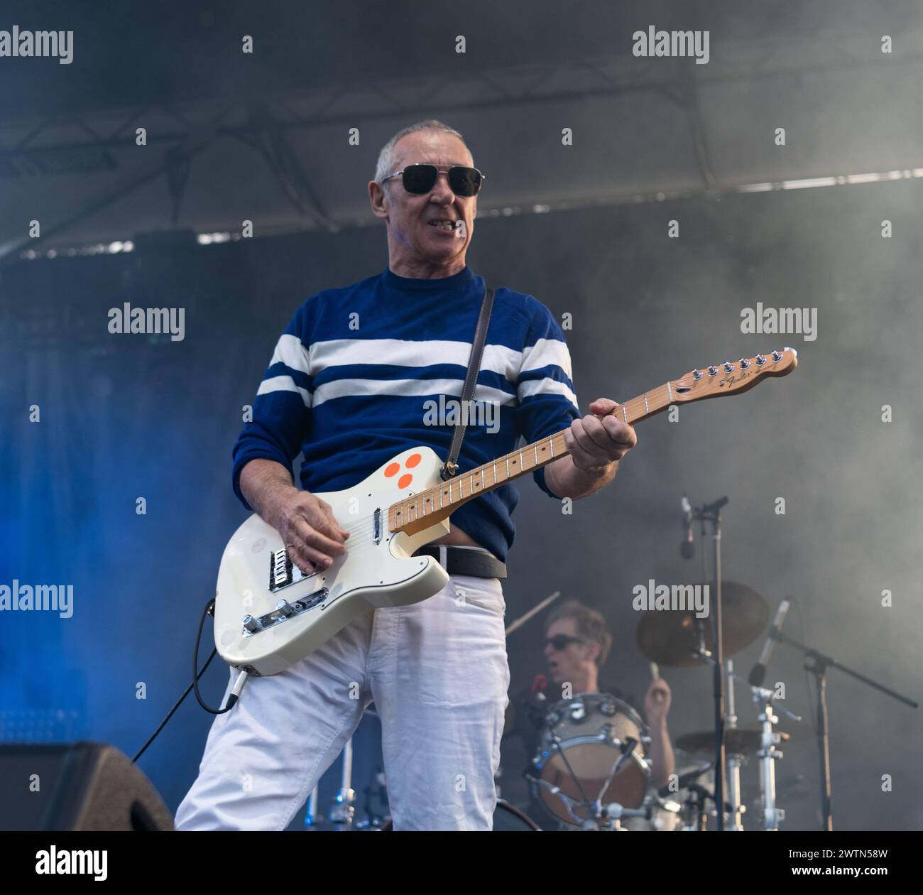 March 16, 2024, Silverado, California, USA: STEVE DIGGLE of Buzzcocks ...