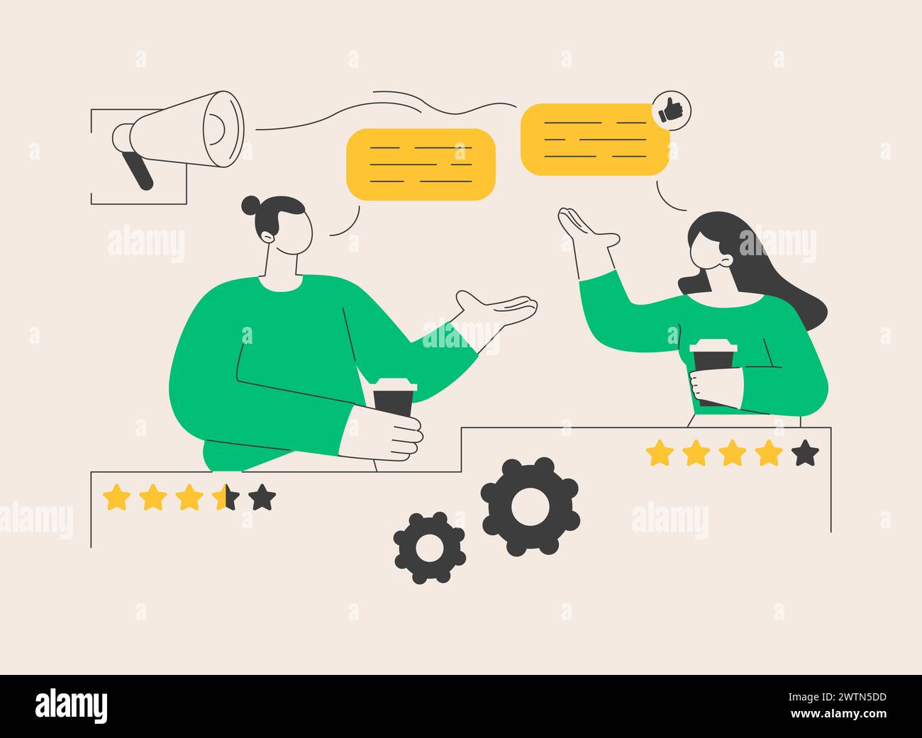 Relationship marketing abstract concept vector illustration Stock ...