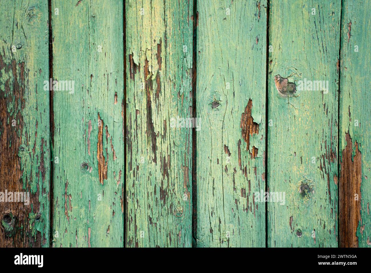 Weathered green painted wood surface background texture Stock Photo - Alamy