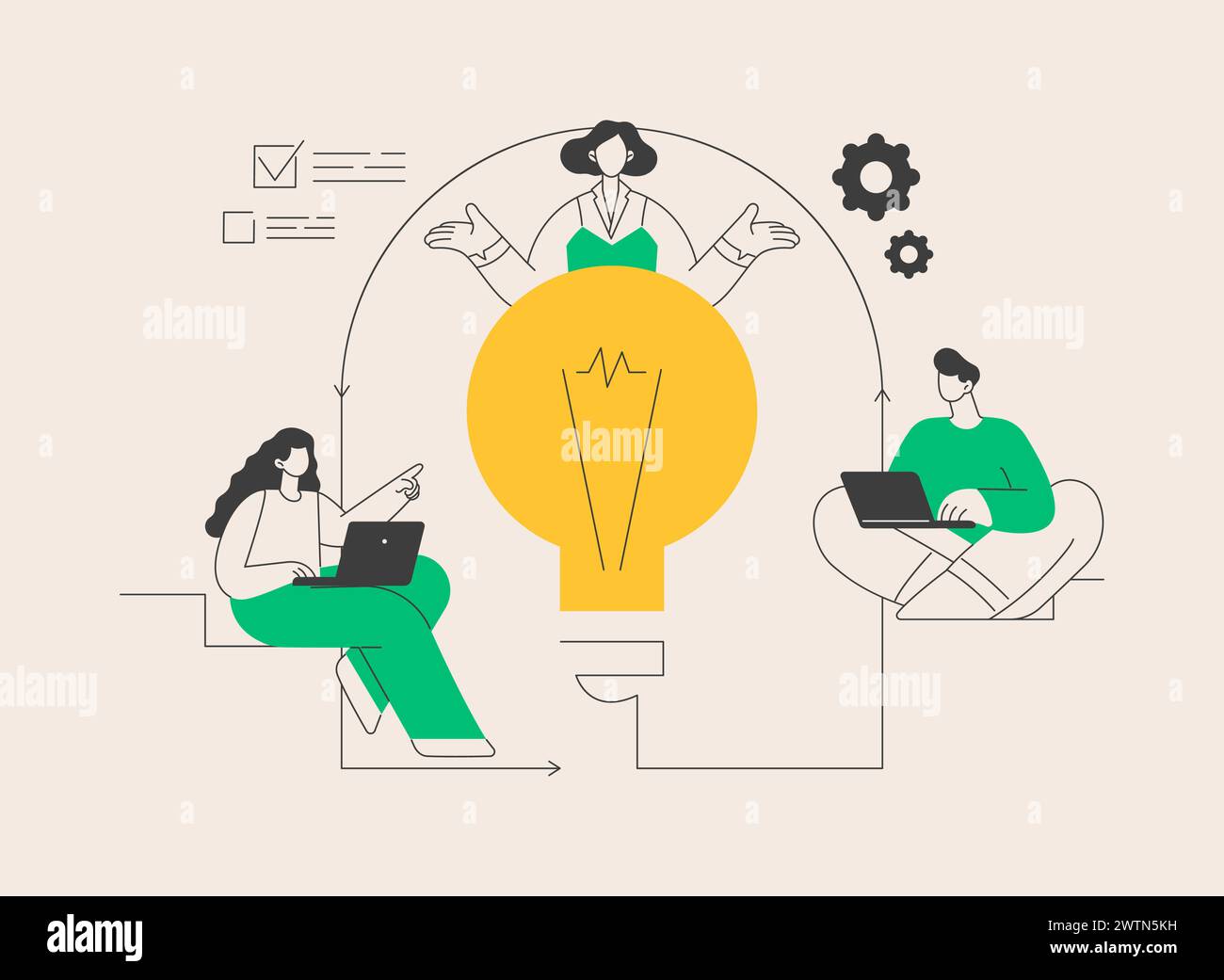 Project life cycle abstract concept vector illustration Stock Vector ...