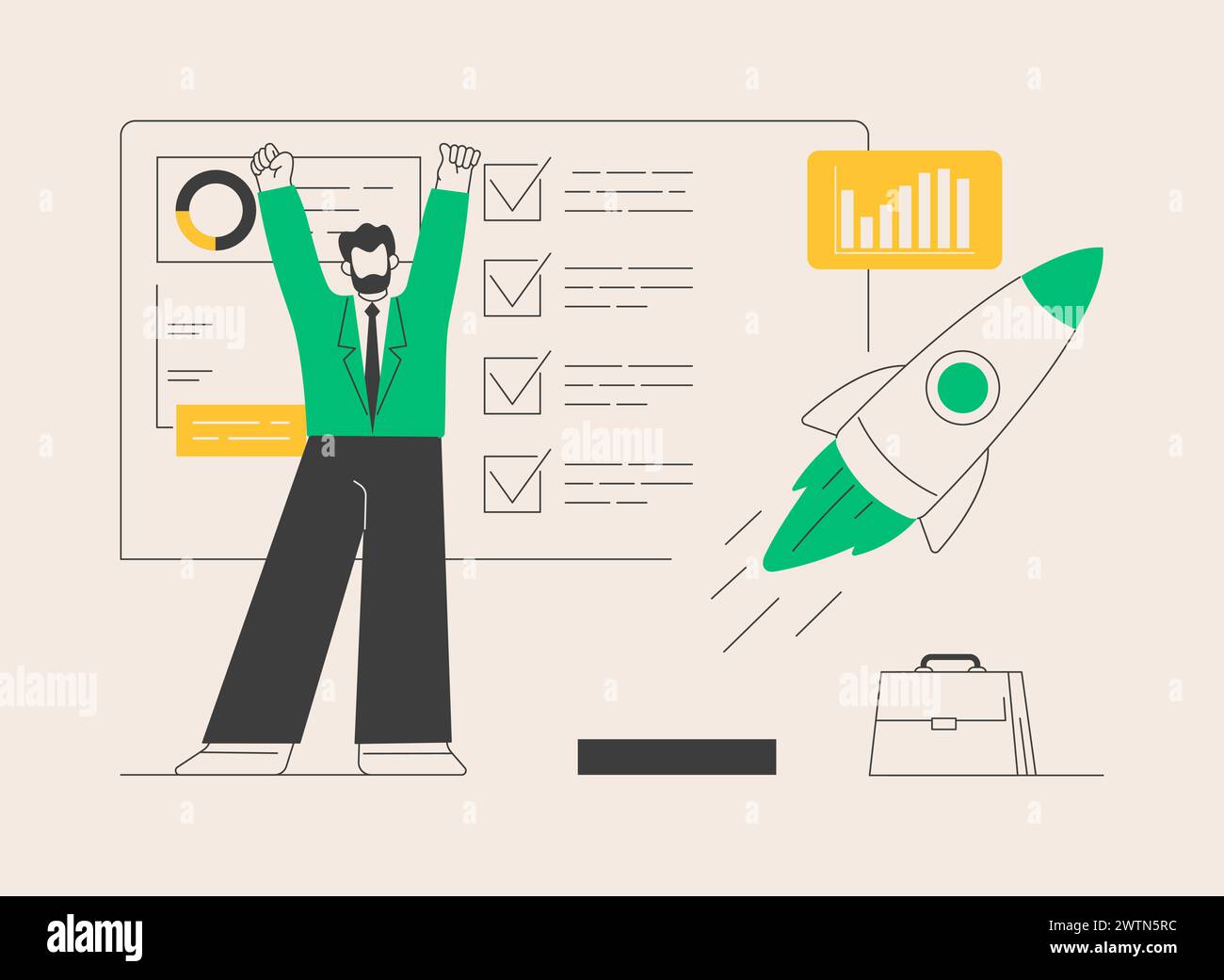 Project closure abstract concept vector illustration Stock Vector Image ...