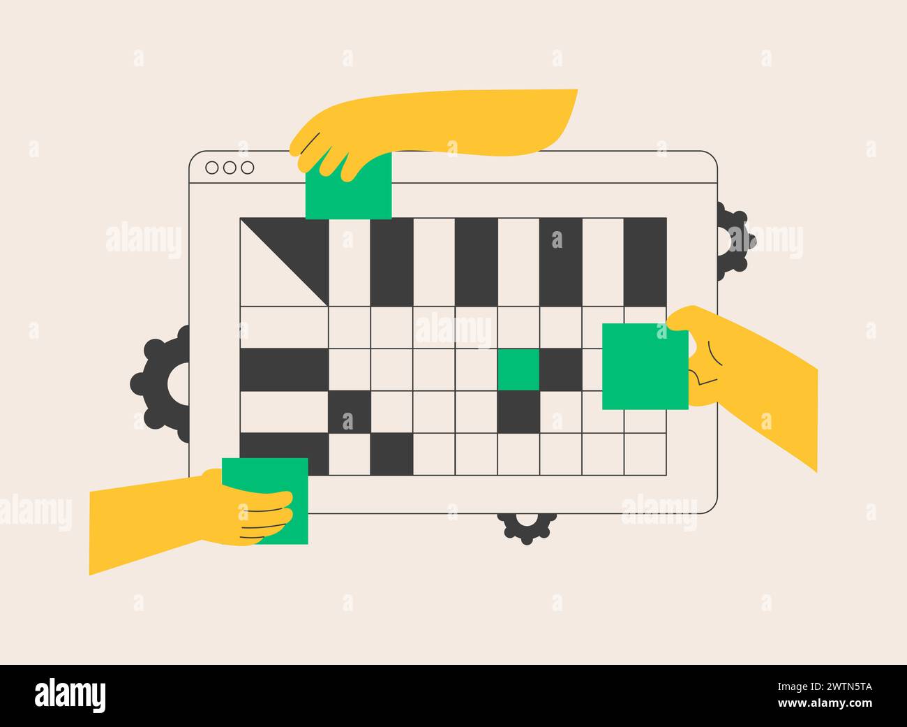 Design structure matrix abstract concept vector illustration Stock ...