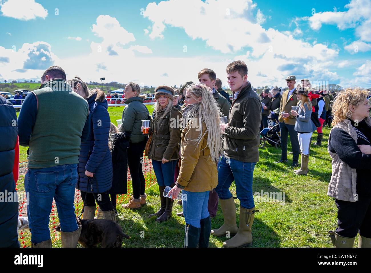 Eyton Races - Point 2 Point Horse Racing Stock Photo - Alamy