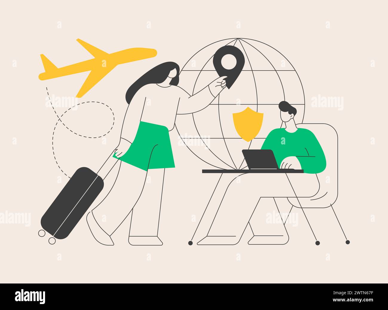 Travelling concept hotel Stock Vector Images - Alamy