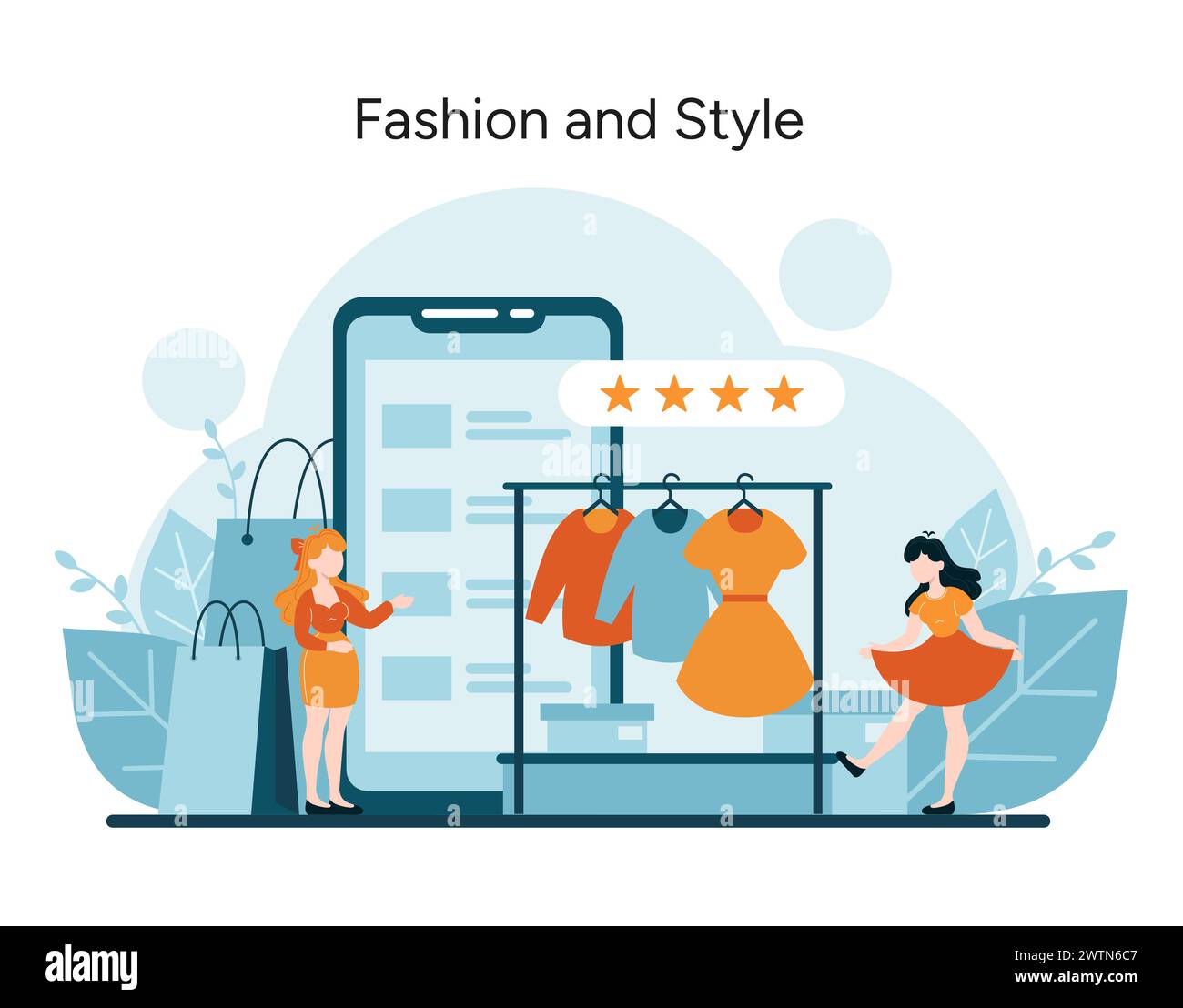 Chic outfits Stock Vector Images - Alamy