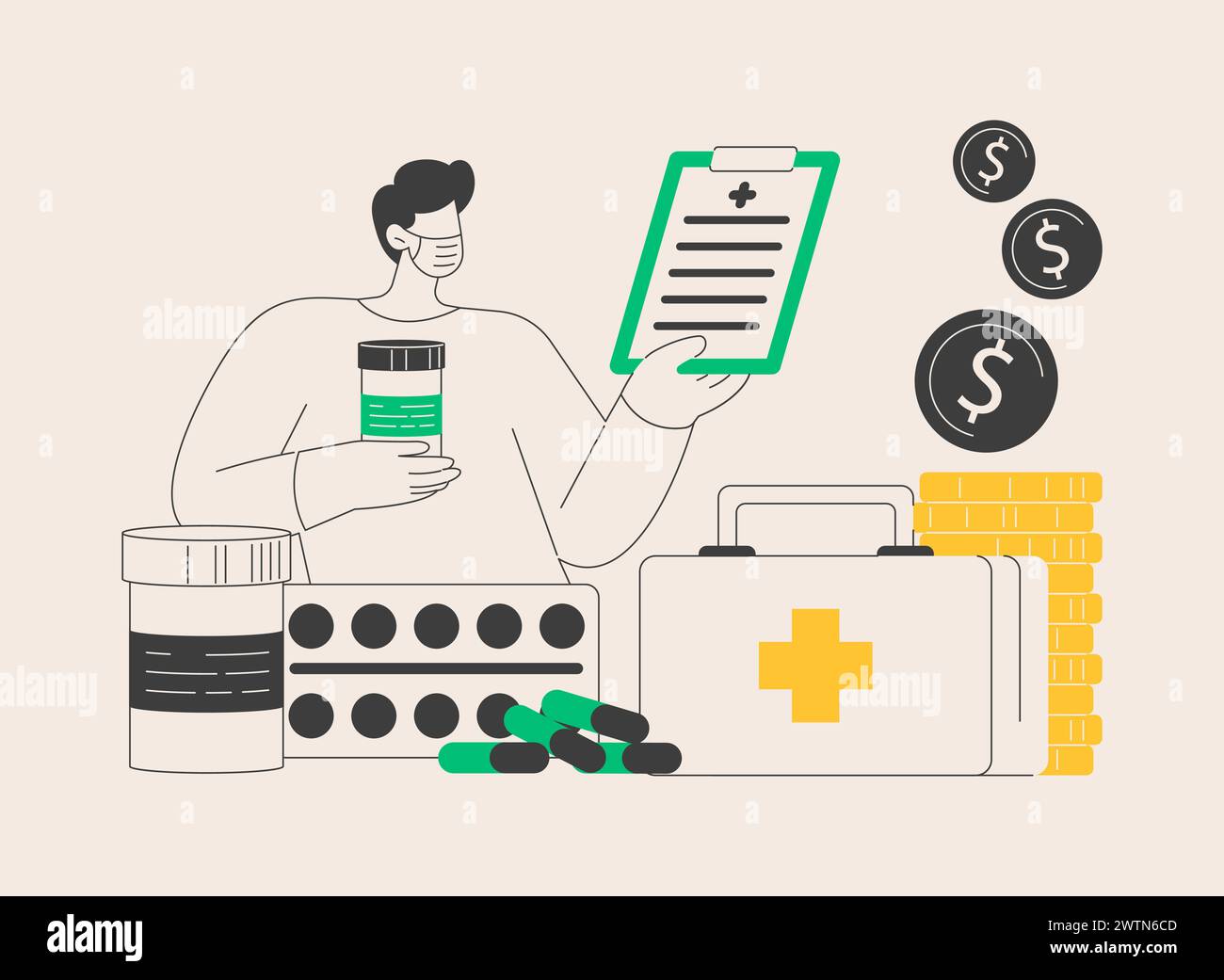 Emergency support fund abstract concept vector illustration Stock ...