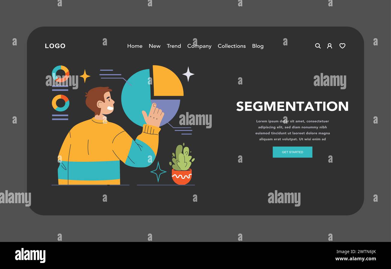 Digital market segmentation diagram hi-res stock photography and images ...