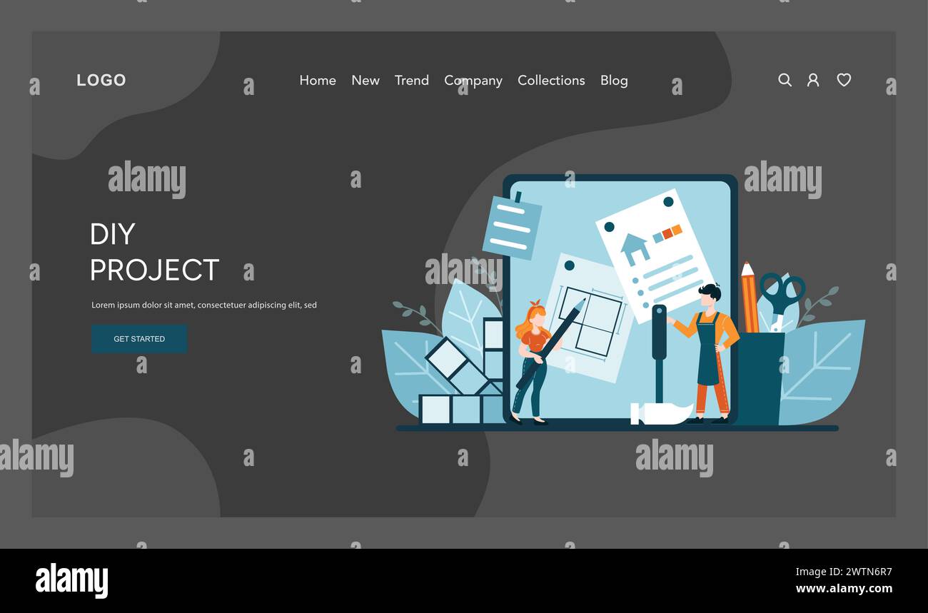 Crafting Creativity concept. Enthusiasts immersed in the art of DIY projects. Hands-on crafting ...