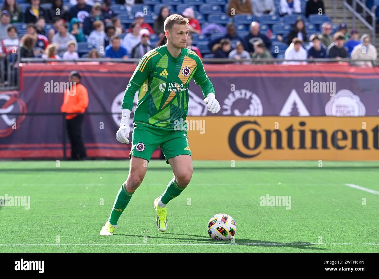 Foxborough, Mass. 17th Mar, 2024. New England Revolution goalkeeper ...