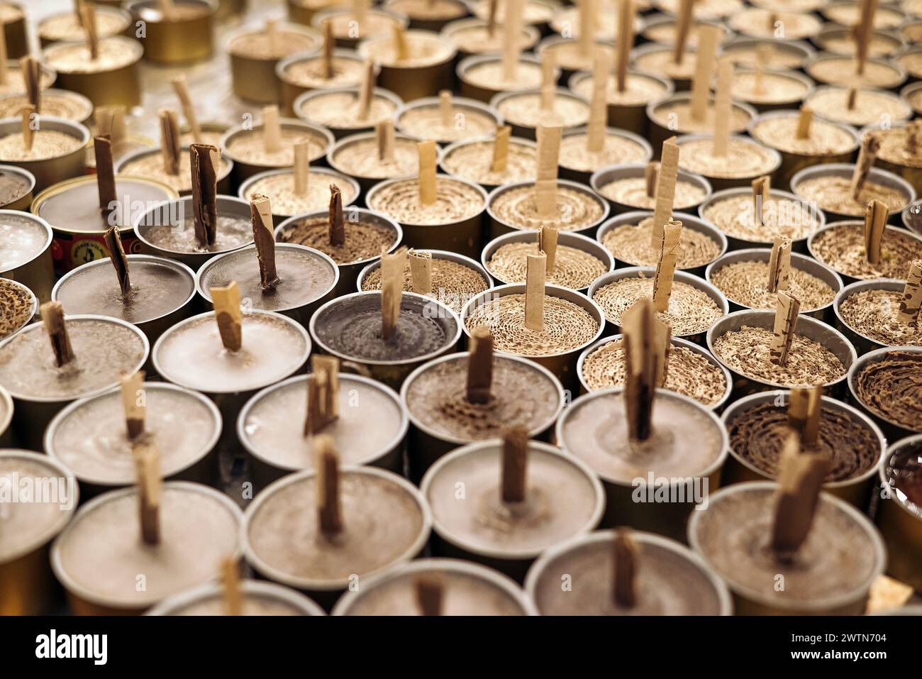 Trench military candles. Made by Ukrainian volunteers for soldiers ...