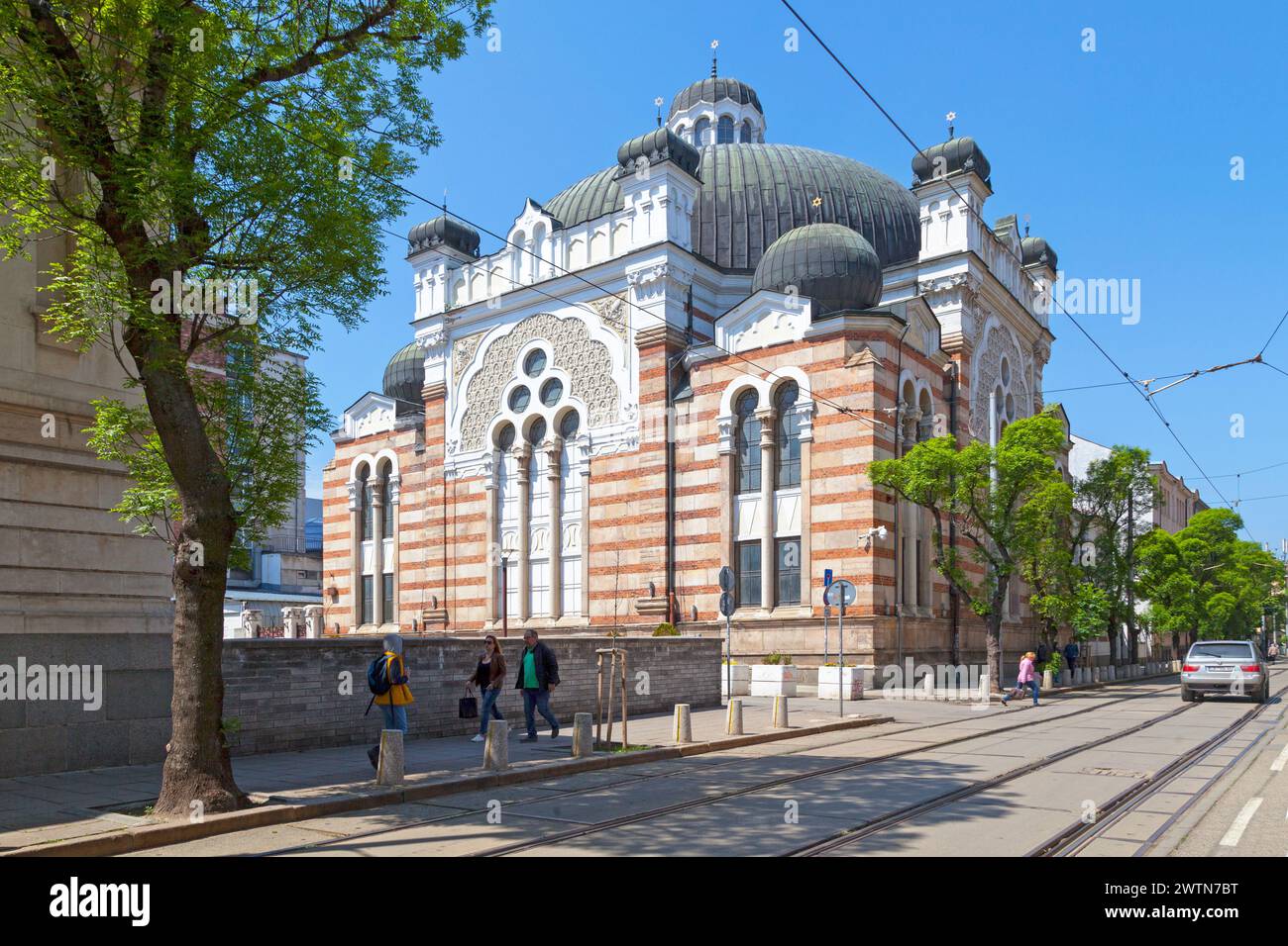 Sofia, Bulgaria - May 18 2019: The Sofia Synagogue (Bulgarian: Софийска ...