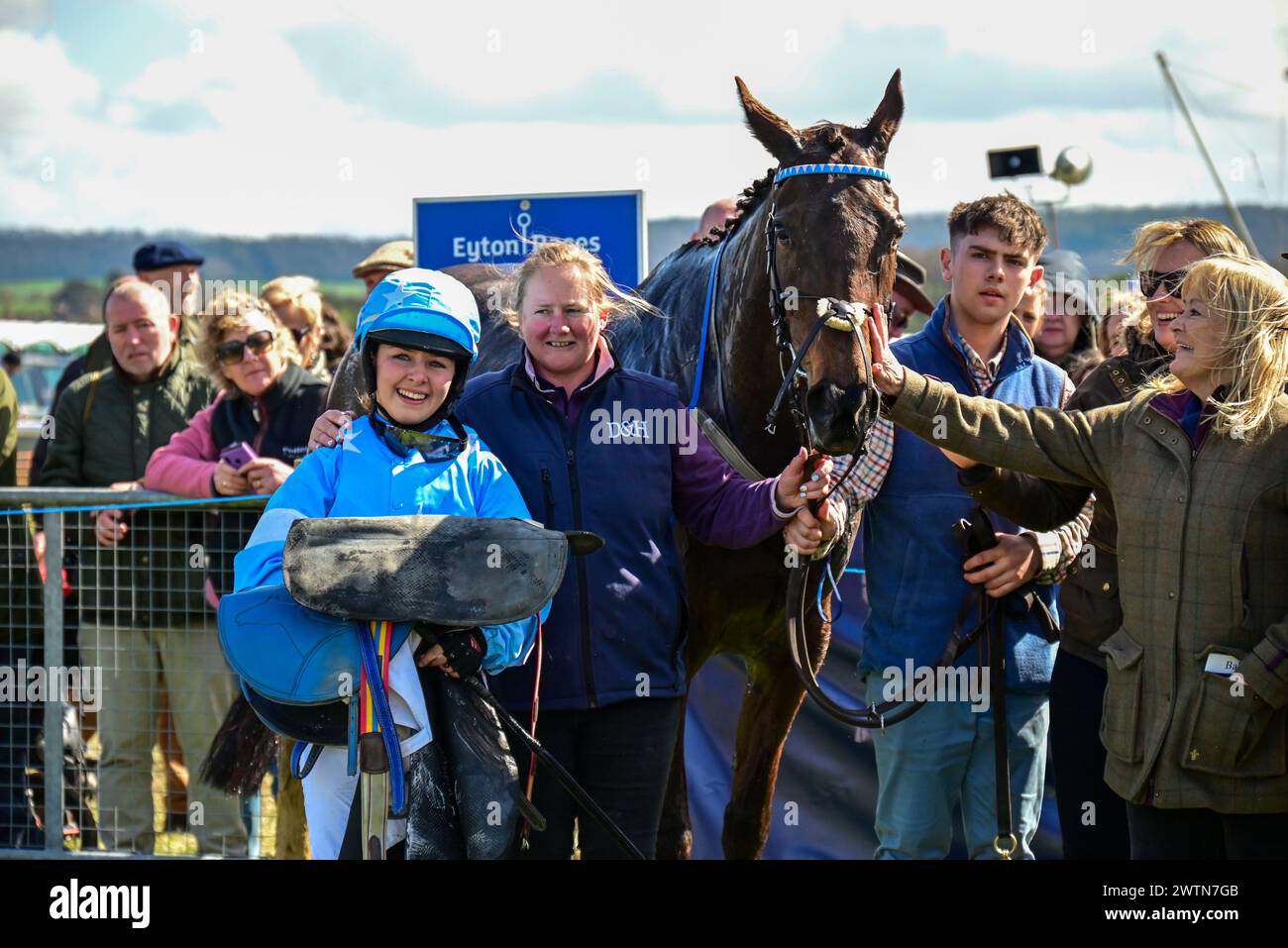 Eyton Races - Point 2 Point Horse Racing Stock Photo - Alamy