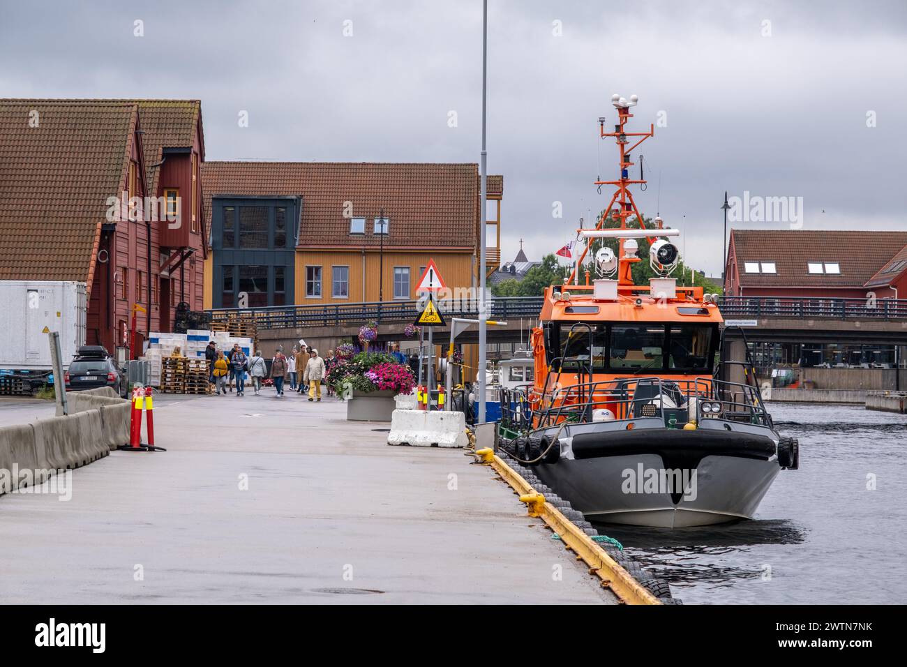 Kristiansand, Norway - 11 July 2023: Fiskebrygga Fish Quay in ...
