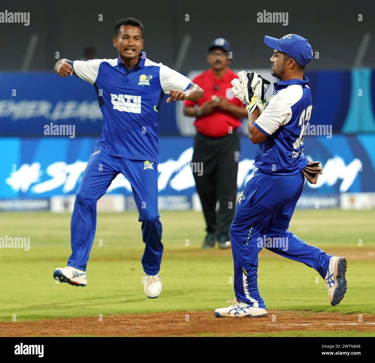 Mumbai, India. 15th Mar, 2024. Mumbai, Mar 15 (ANI): Players in action ...
