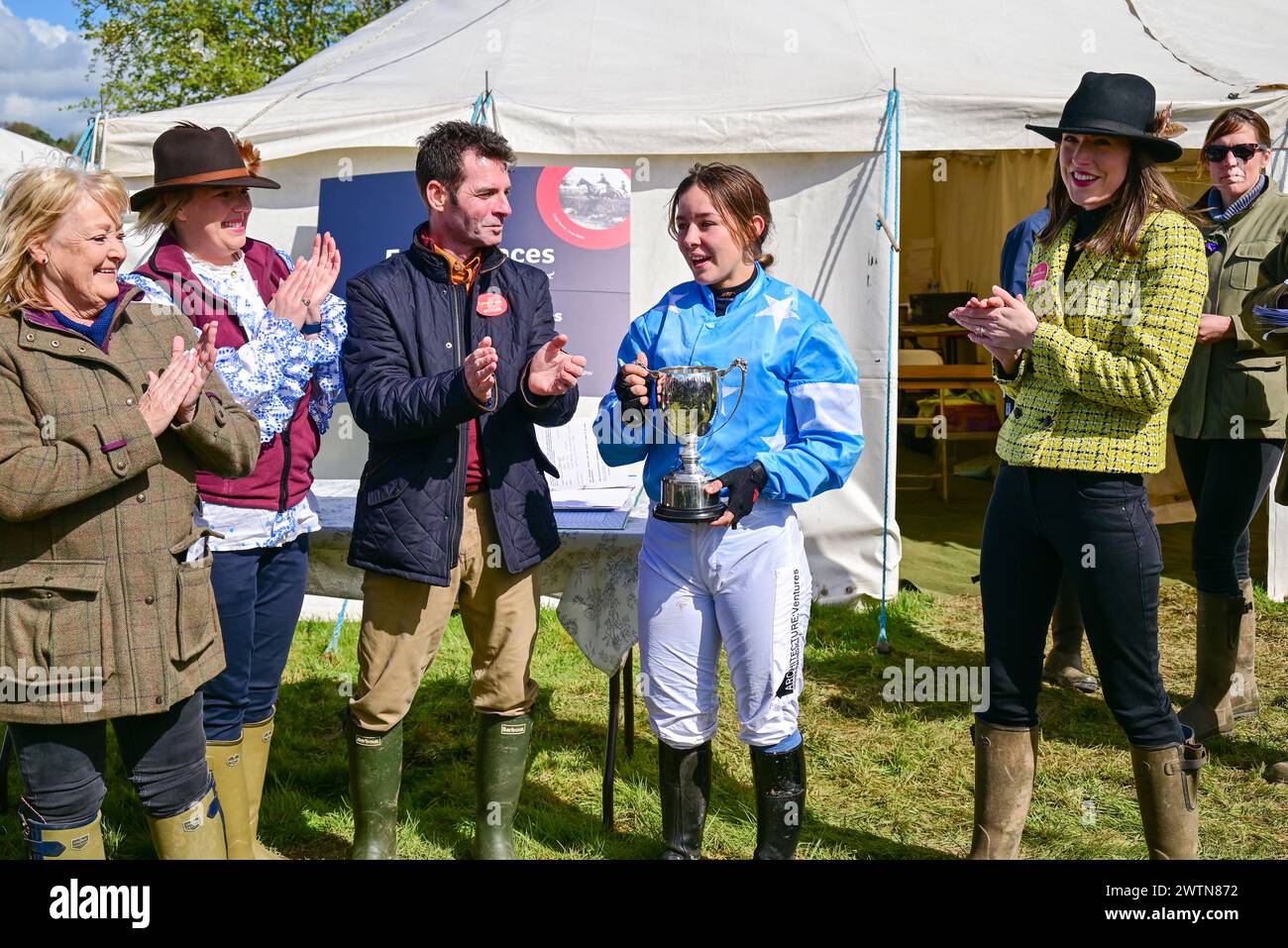 Eyton Races - Point 2 Point Horse Racing Stock Photo - Alamy