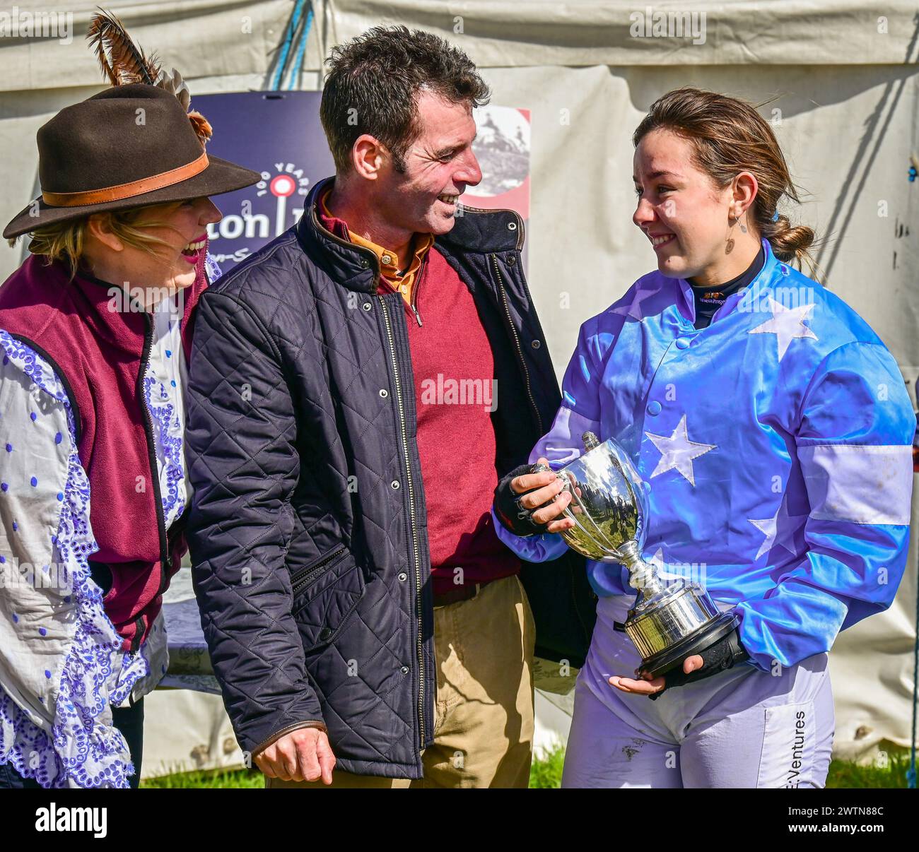 Eyton Races - Point 2 Point Horse Racing Stock Photo - Alamy