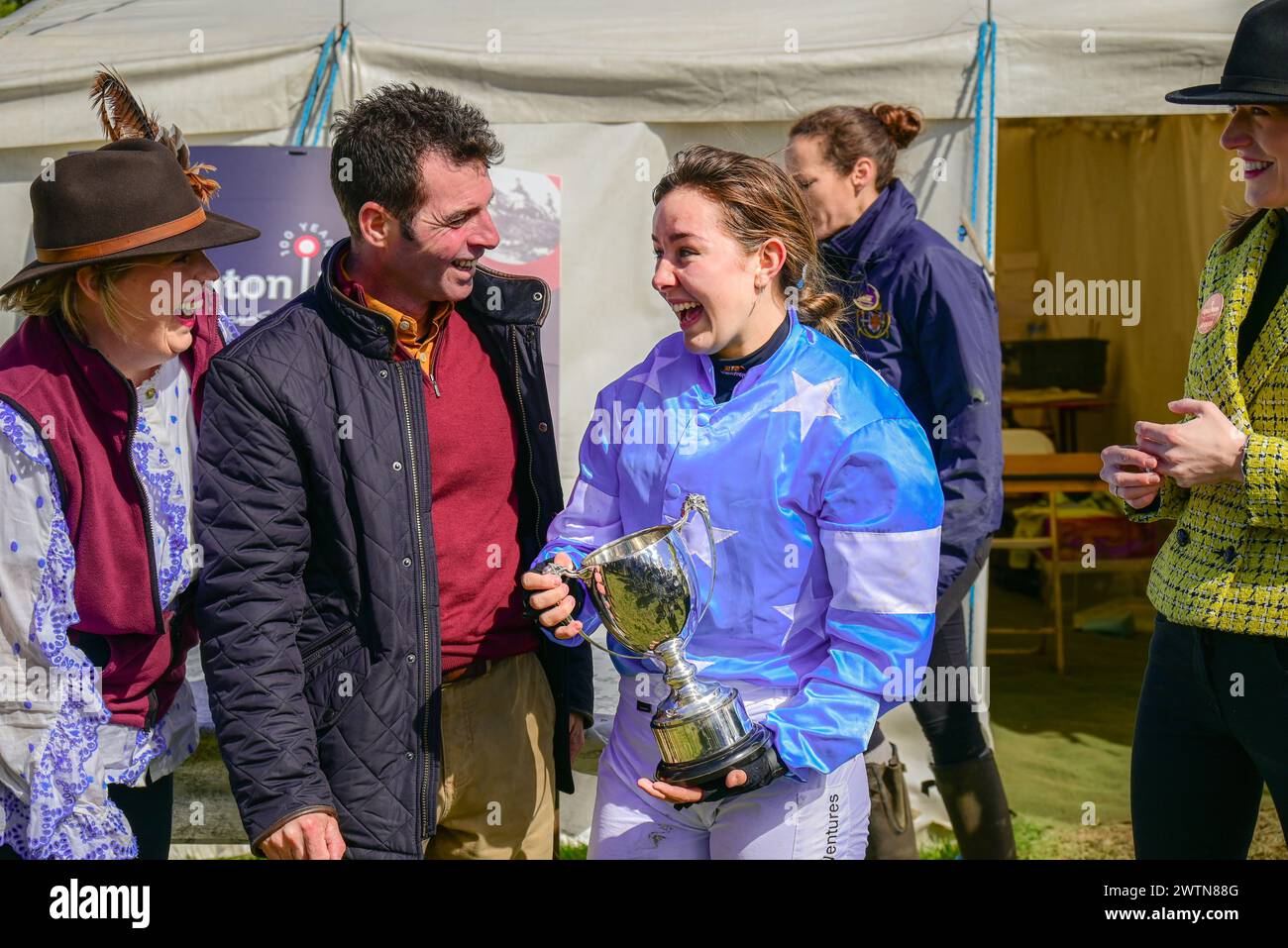 Eyton Races - Point 2 Point Horse Racing Stock Photo - Alamy