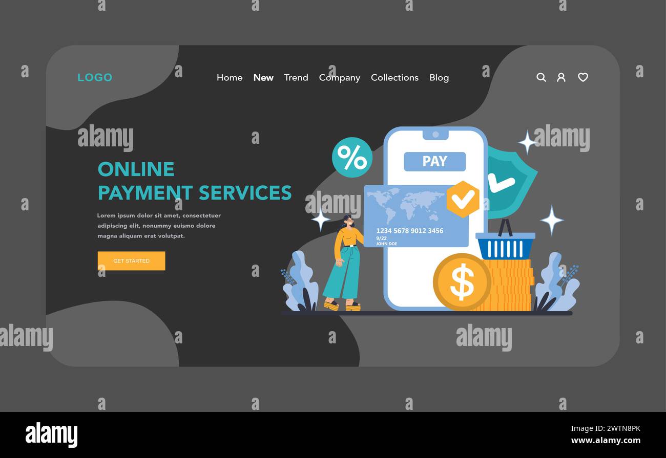 Payment processing solutions Stock Vector Images - Alamy