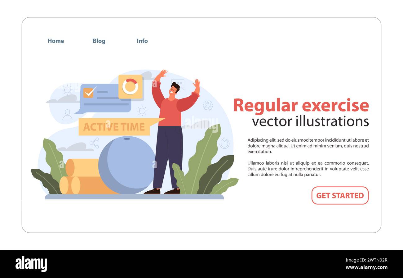 Regular Exercise snapshot. An individual celebrates an active lifestyle ...