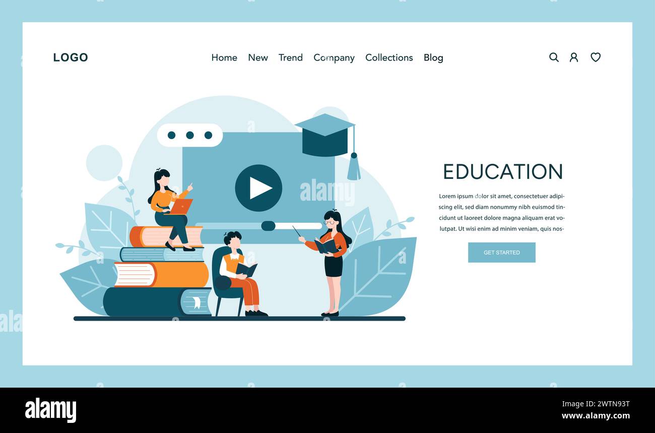Academic Enrichment concept. Interactive learning with digital ...