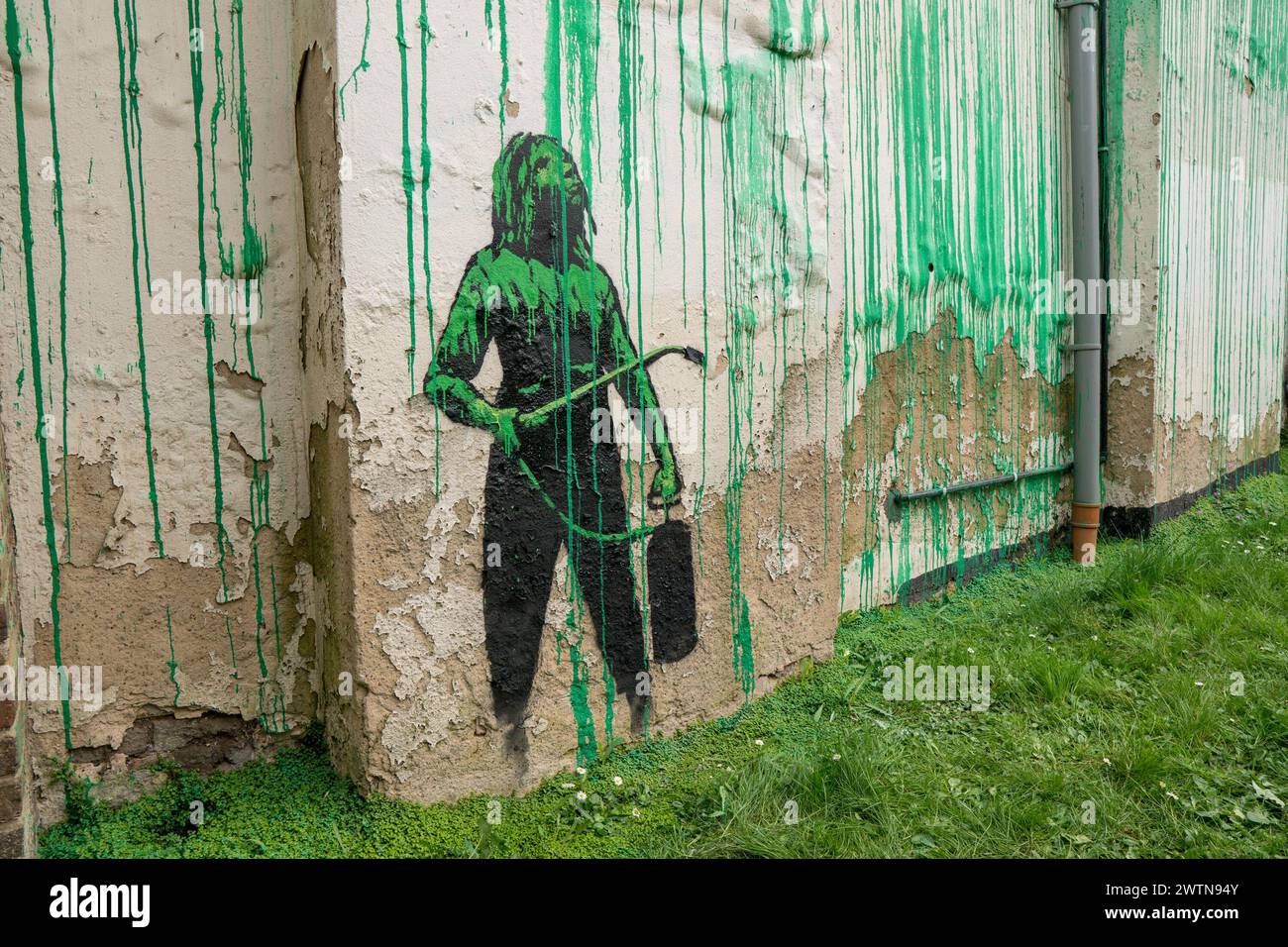 Banksy Tree Mural Hornsey Road Finsbury Park London 18th March 2024 Stock Photo - Alamy