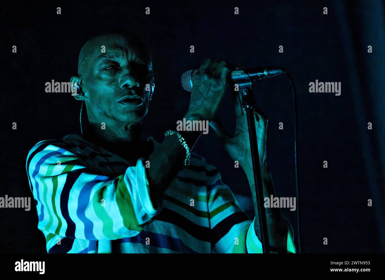 Denmark. 18th Mar, 2024. The British rapper, singer and producer Tricky ...