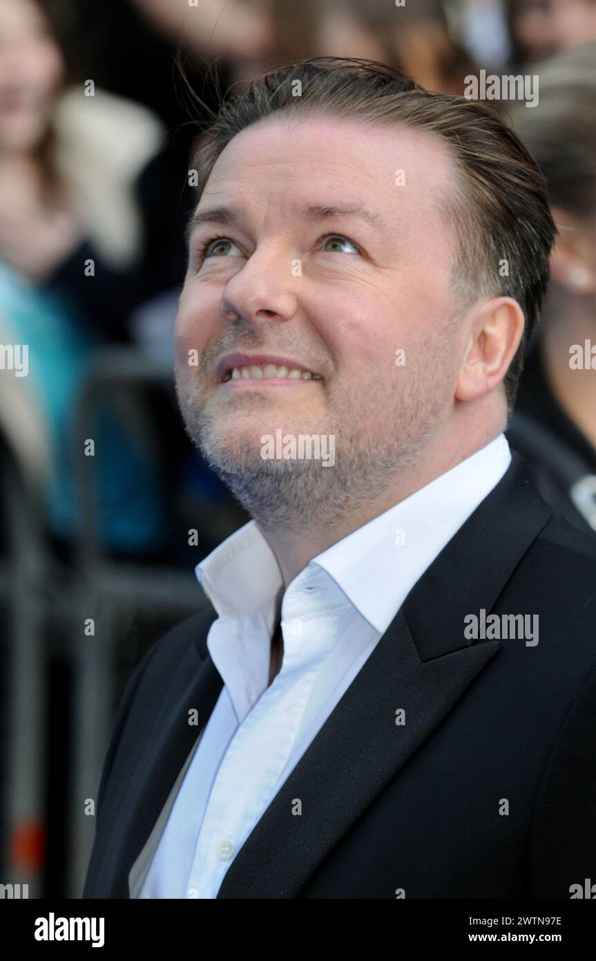 Ricky Gervais, Night At The Museum 2, London, UK Stock Photo - Alamy