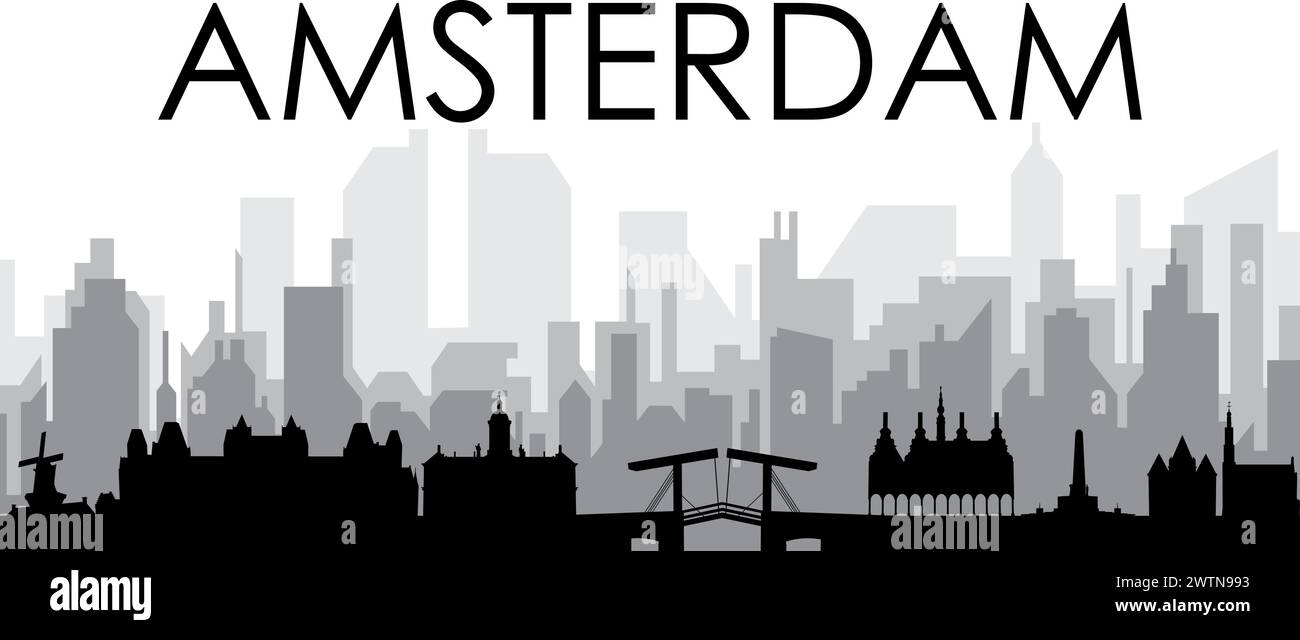 Amsterdam horizon Stock Vector Images - Alamy