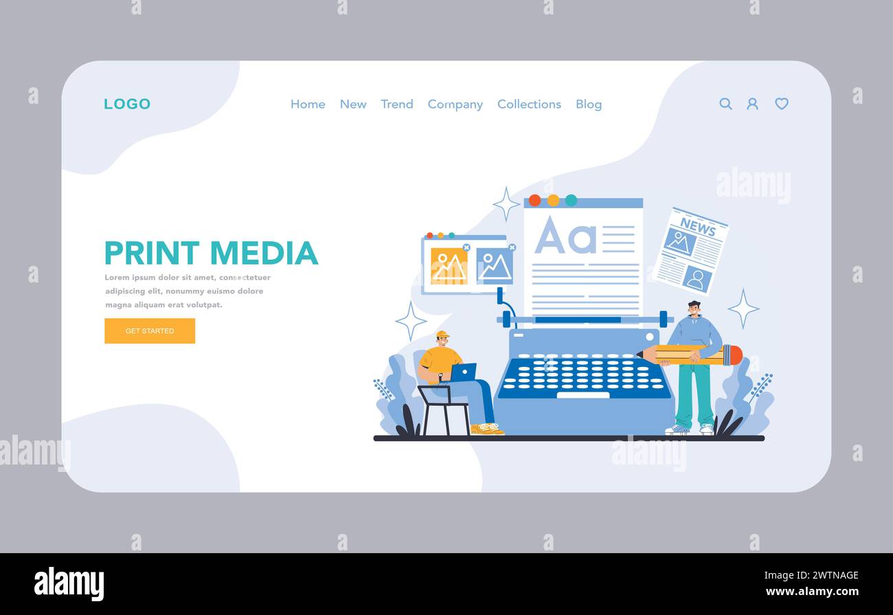 Print web or landing page. Evolution of news dissemination through ...