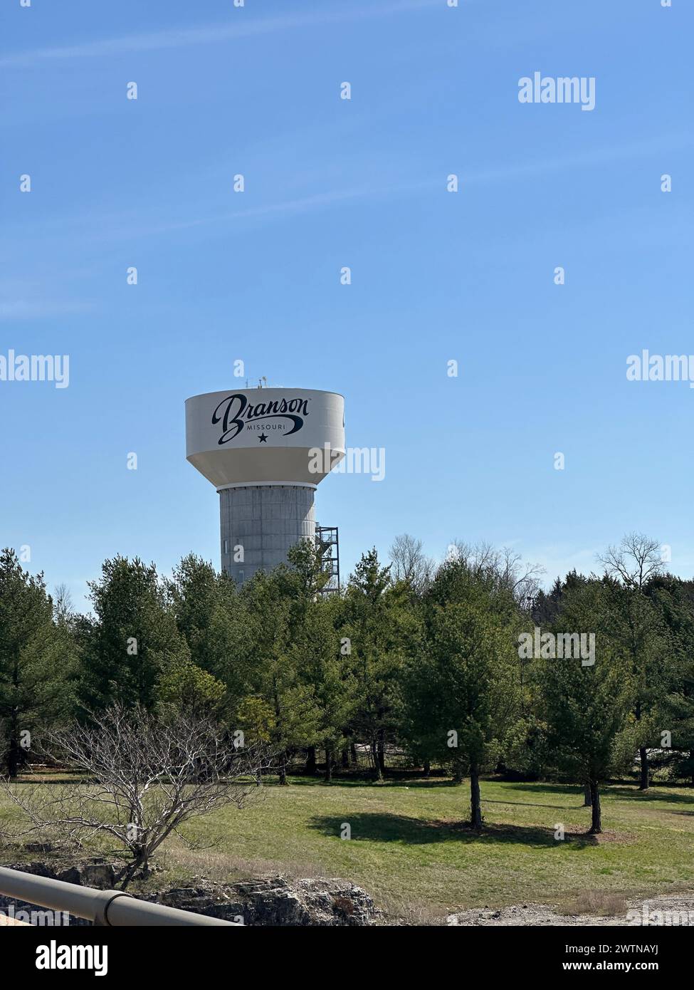 Branson, Missouri - March 12: City of Branson Water Tower Stock Photo ...
