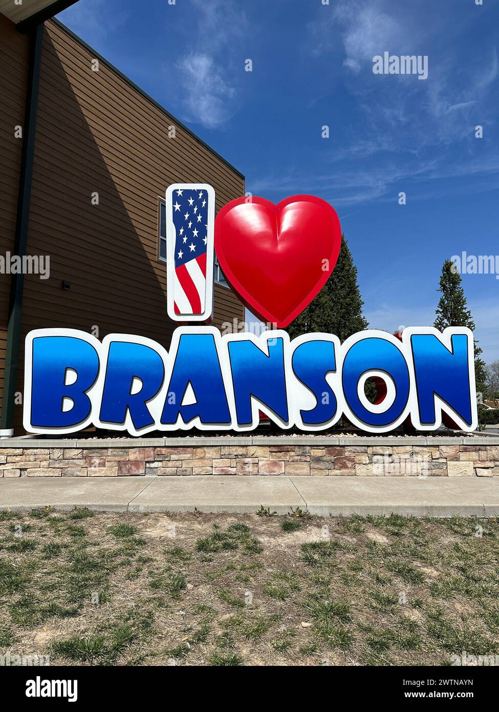 Branson, Missouri - March 12: I Love Branson Sign Stock Photo - Alamy