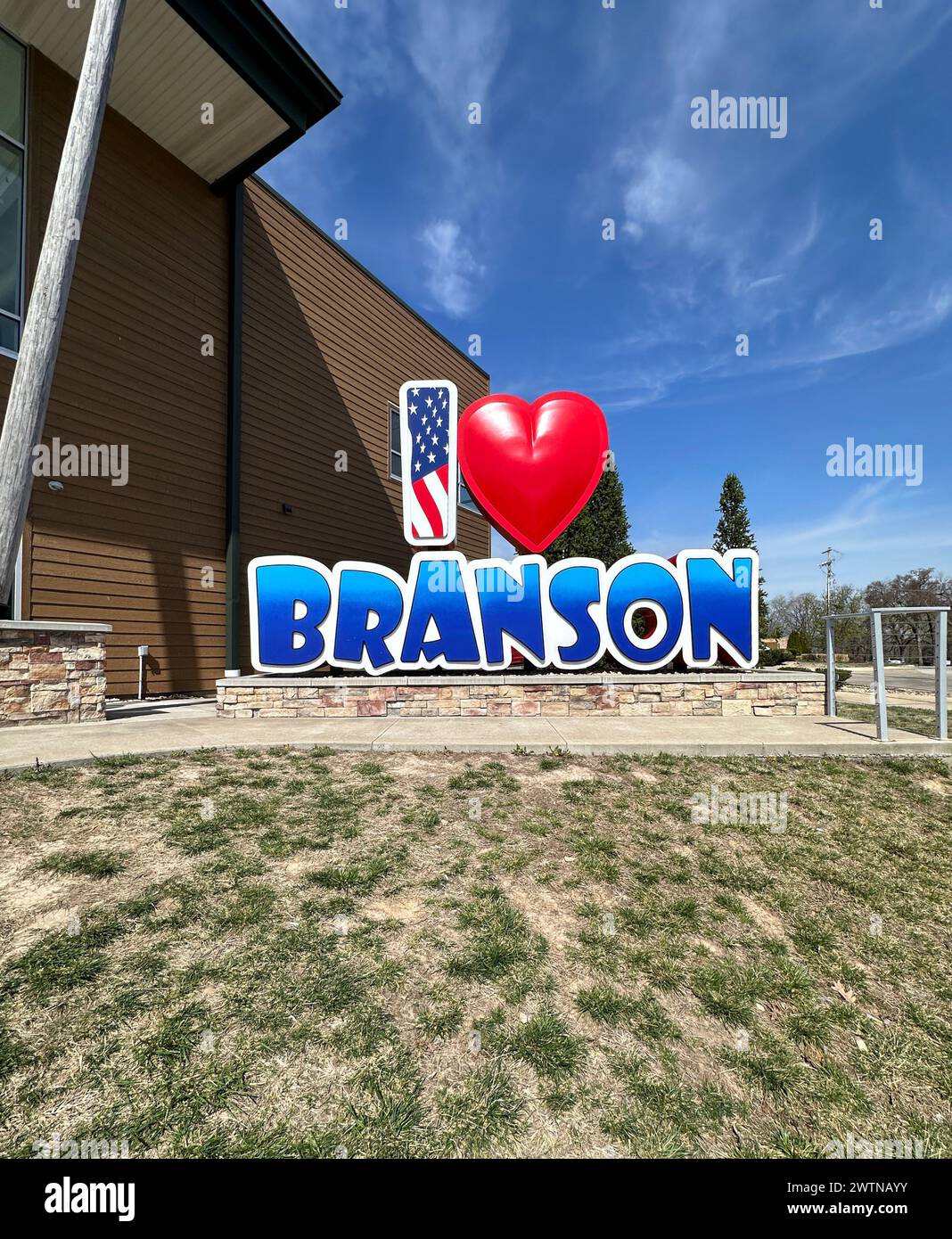 Branson, Missouri - March 12: I Love Branson Sign Stock Photo - Alamy