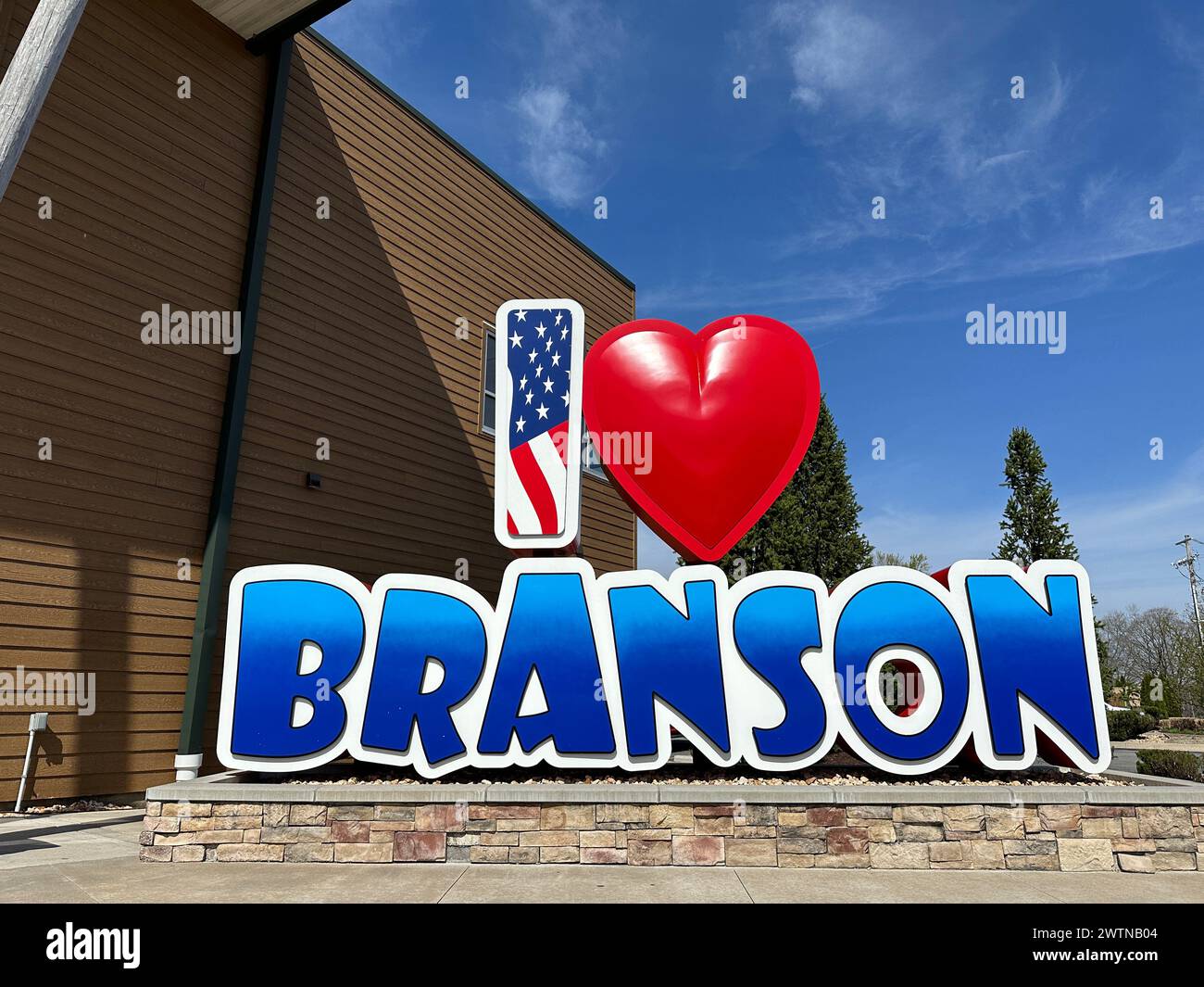 Branson, Missouri - March 12: I Love Branson Sign Stock Photo - Alamy