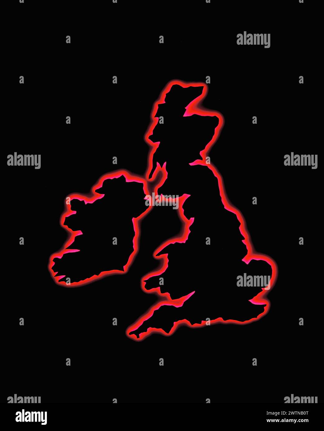 Outline map of britain hi-res stock photography and images - Alamy