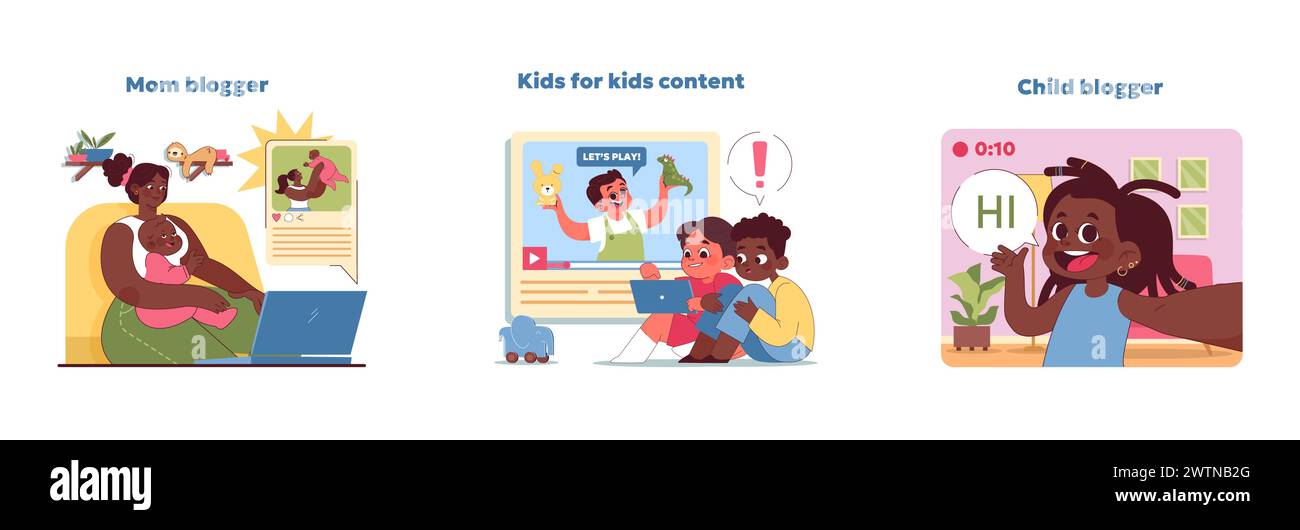 Family blog set. Captures diverse family moments and online ...