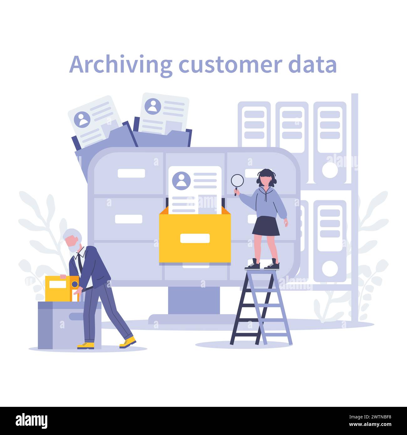 KYC concept. Archiving Customer Data. Methodical organization and ... KYC concept. Archiving Customer Data. Methodical organization and ...