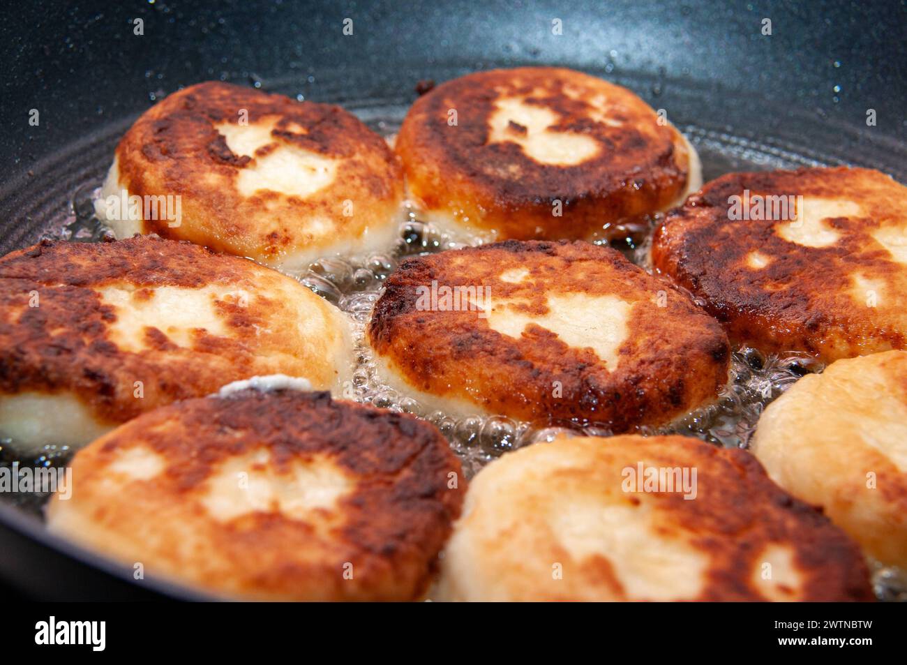 Food Cheesecakes in a frying pan Samara Samara region Russia Copyright ...