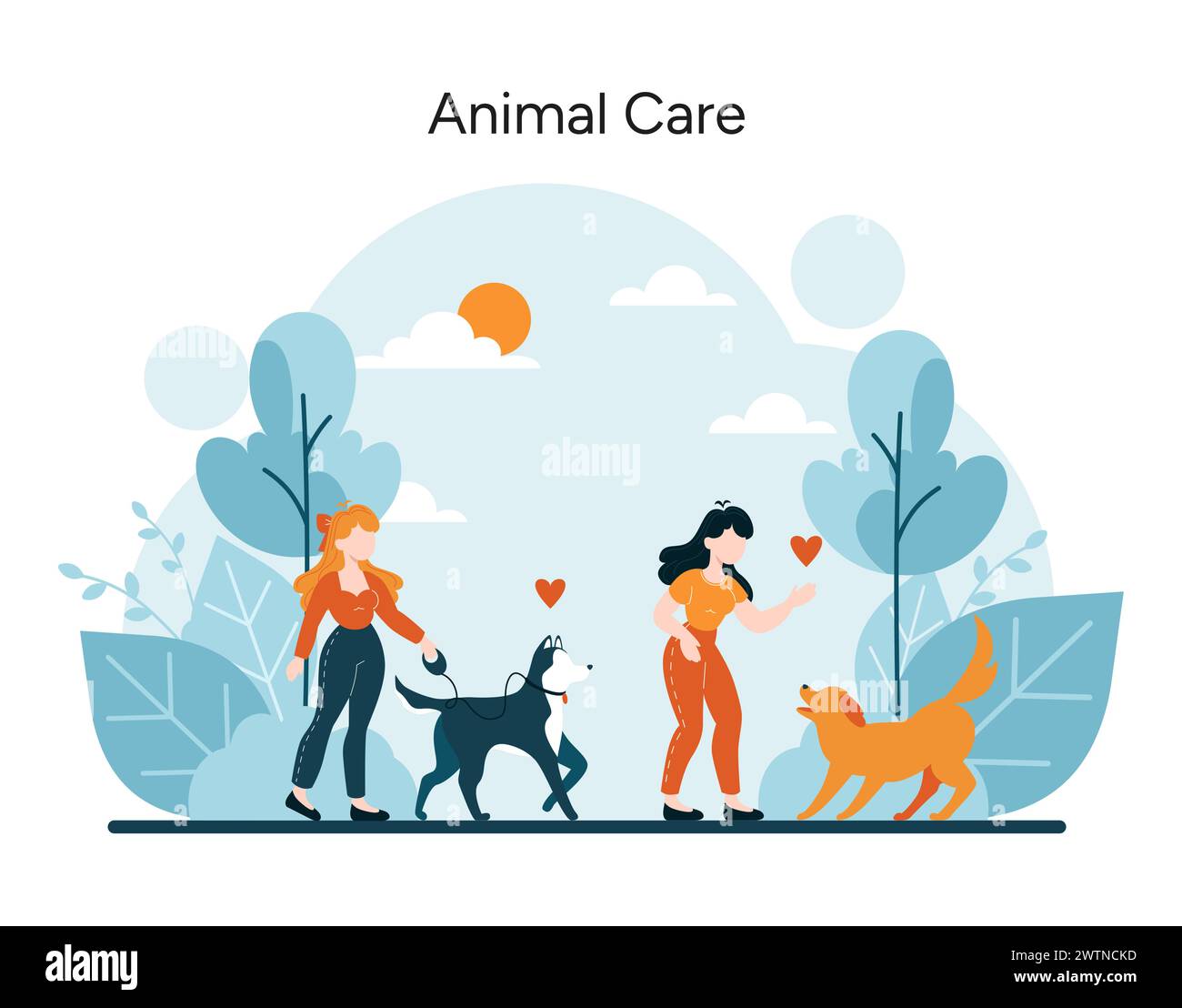 Pet Companionship concept. Joyful moments in pet care and outdoor play ...