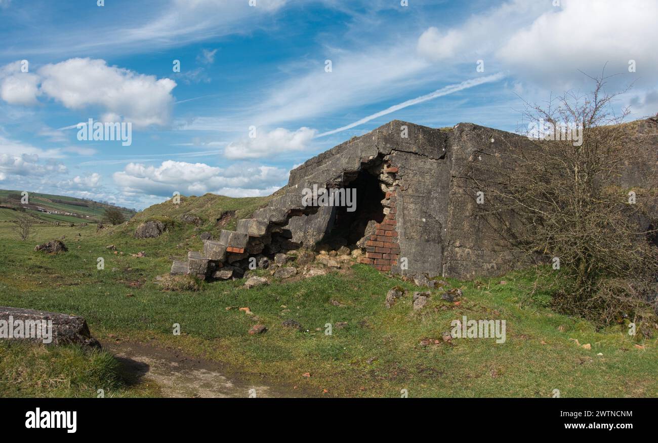 Surreal Concrete Structures of the old Golconda mine Lead Crushing ...