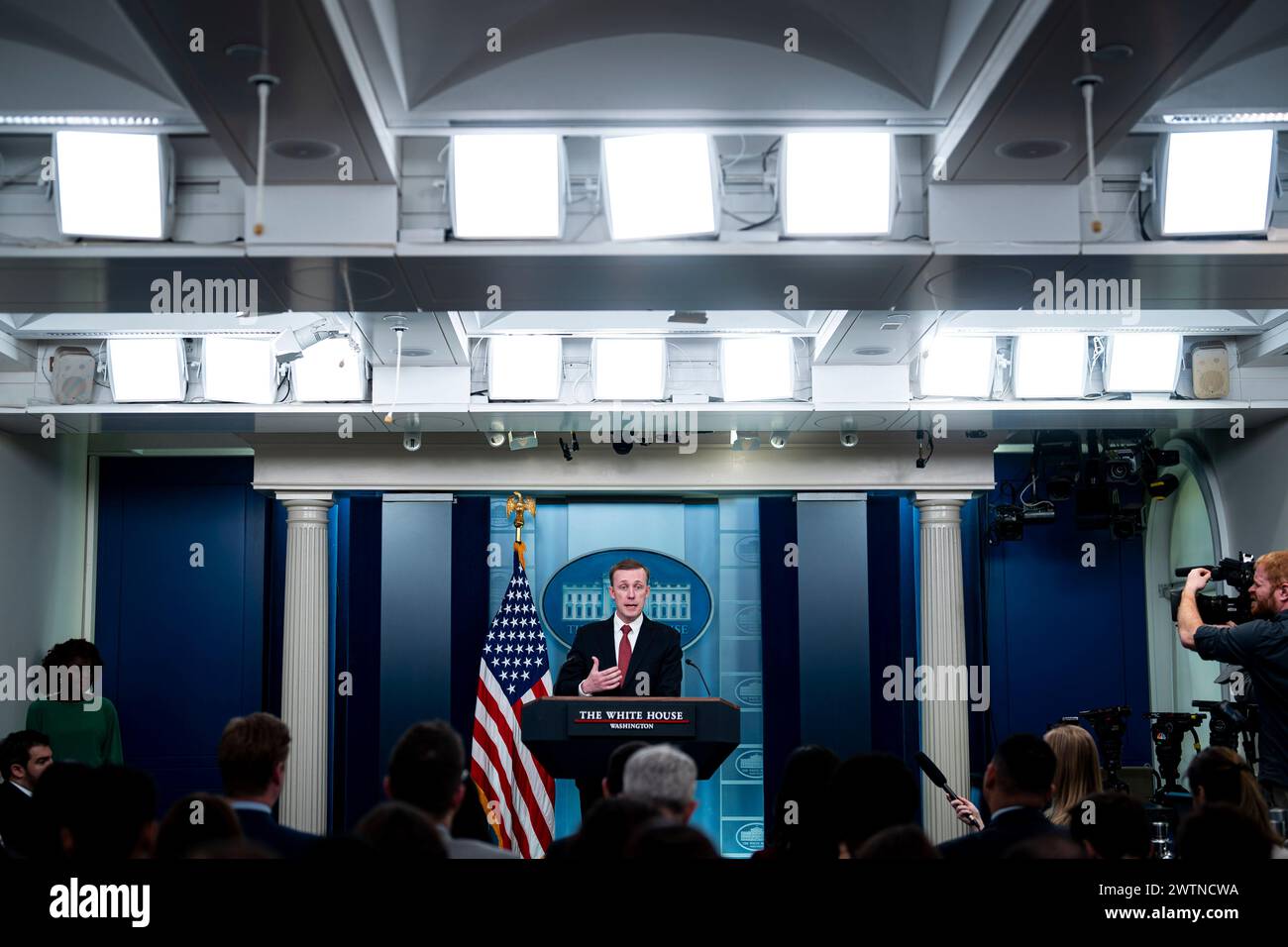 Jake Sullivan, US national security adviser, speaks during a news ...
