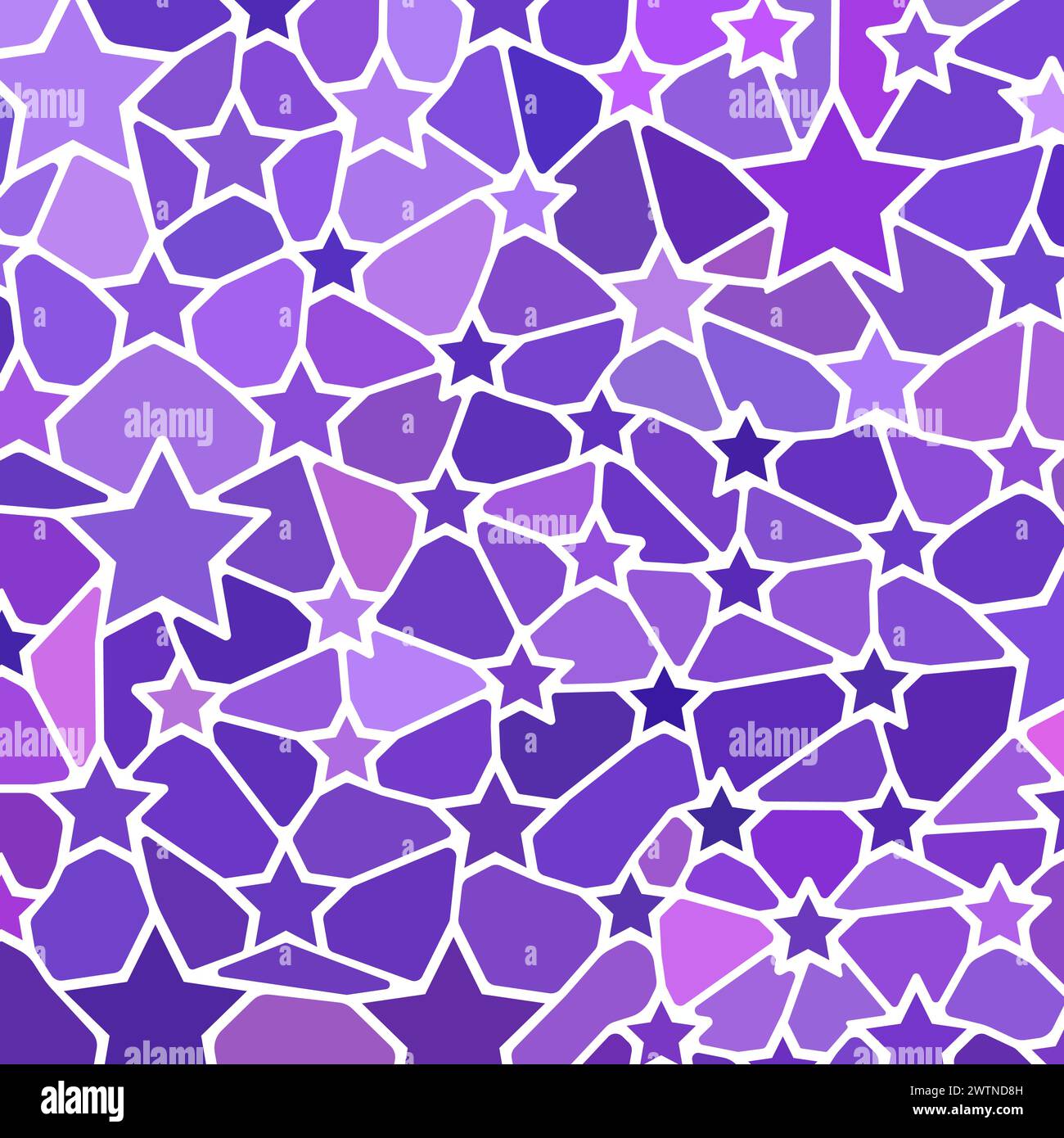 abstract vector stained-glass mosaic background - purple and violet ...