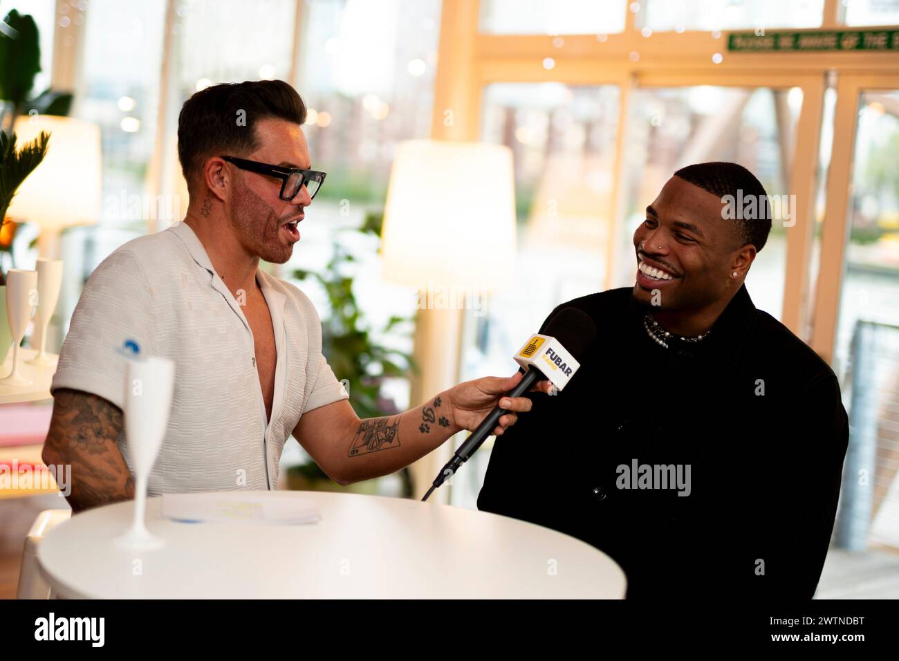 Bobby Norris and Zay Wilson during the Celebrity Ex on the Beach event ...