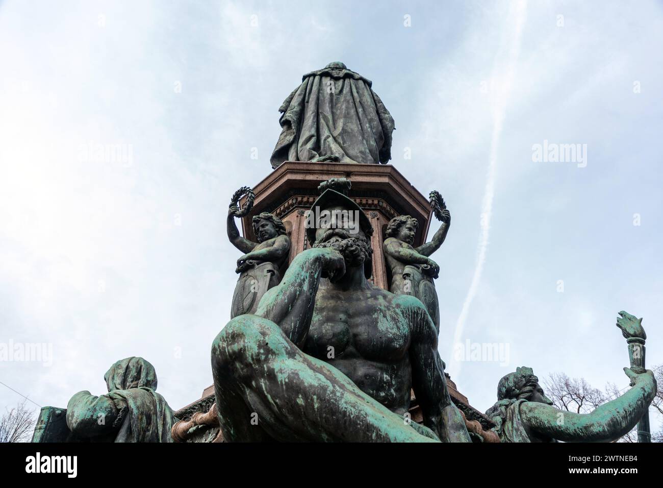 Munich, Germany - December 25, 2021: At Munich's most popular upscale ...