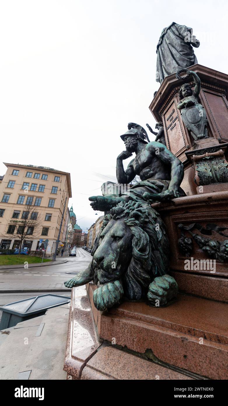 Munich, Germany - December 25, 2021: At Munich's most popular upscale ...