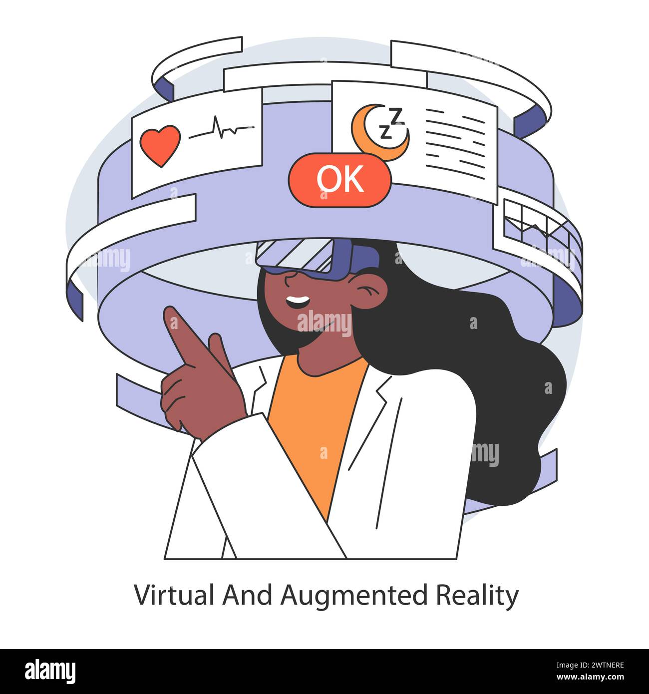 Ar patient monitoring Stock Vector Images - Alamy