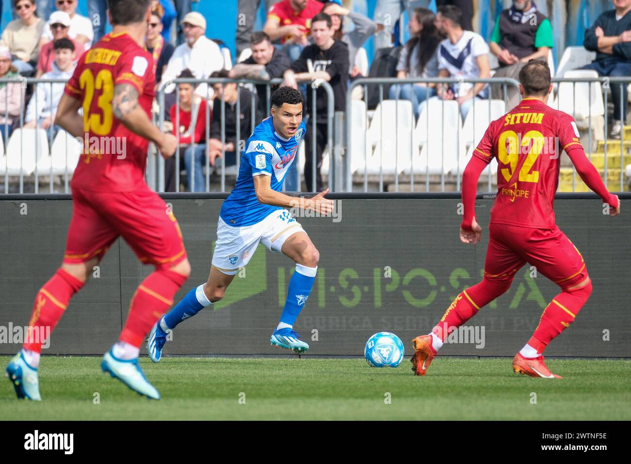 Alexander Jallow of Brescia Calcio FC during the Italian Serie B soccer ...