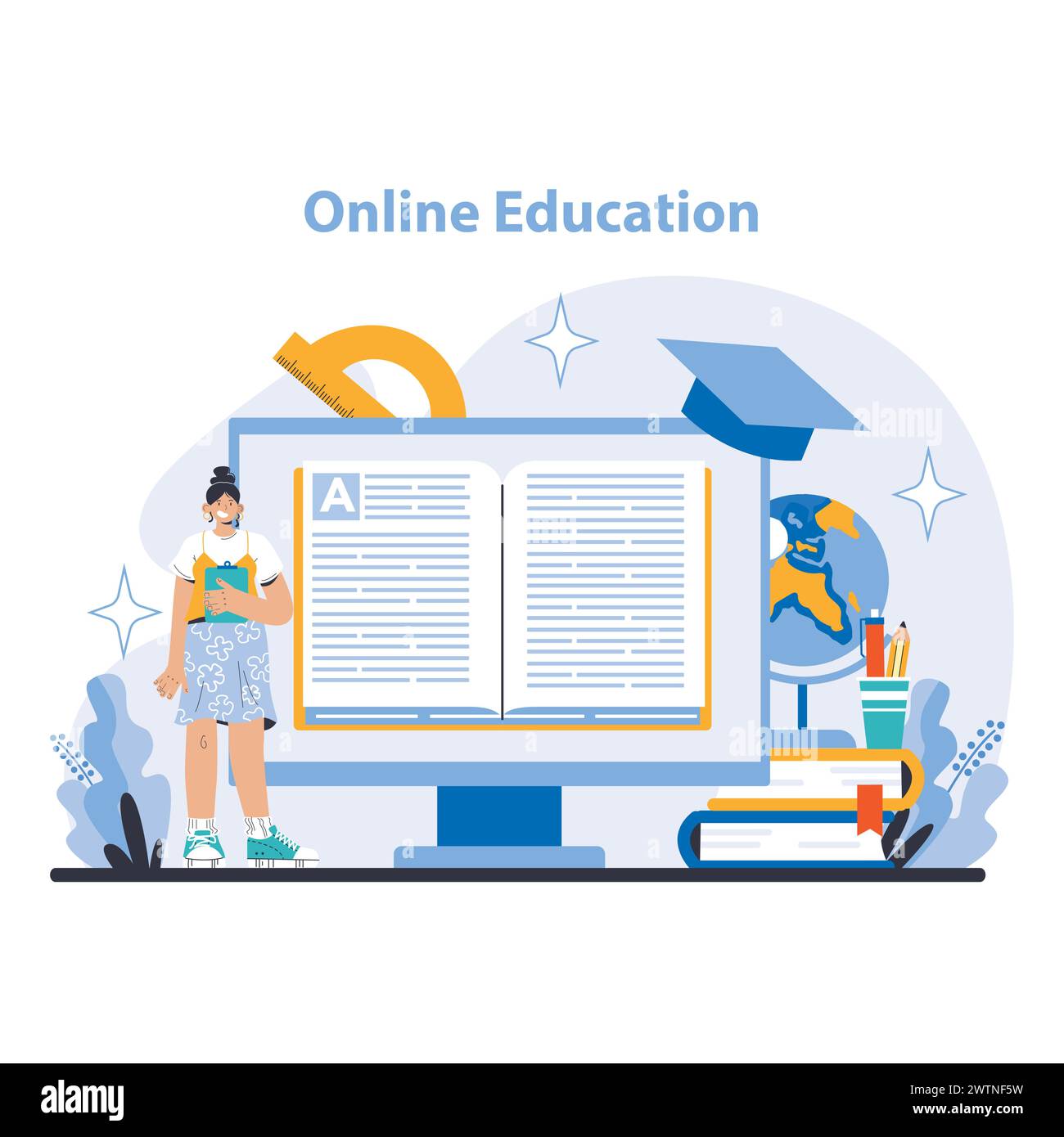 E-Learning Concept. Accessible knowledge through online education ... E-Learning Concept. Accessible knowledge through online education ...